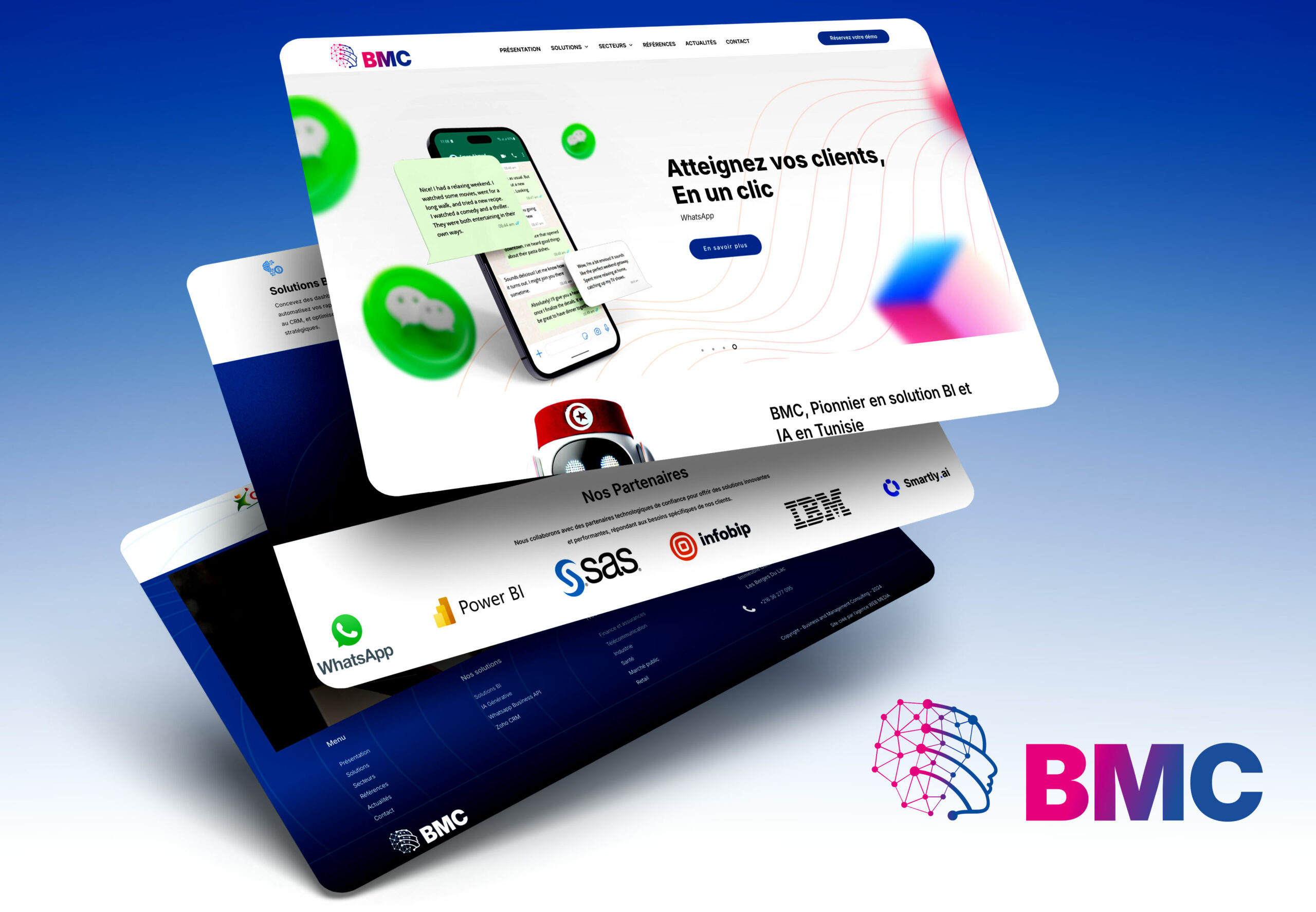 Création site vitrine BMC - WEB MEDIA Agence web Tunisie